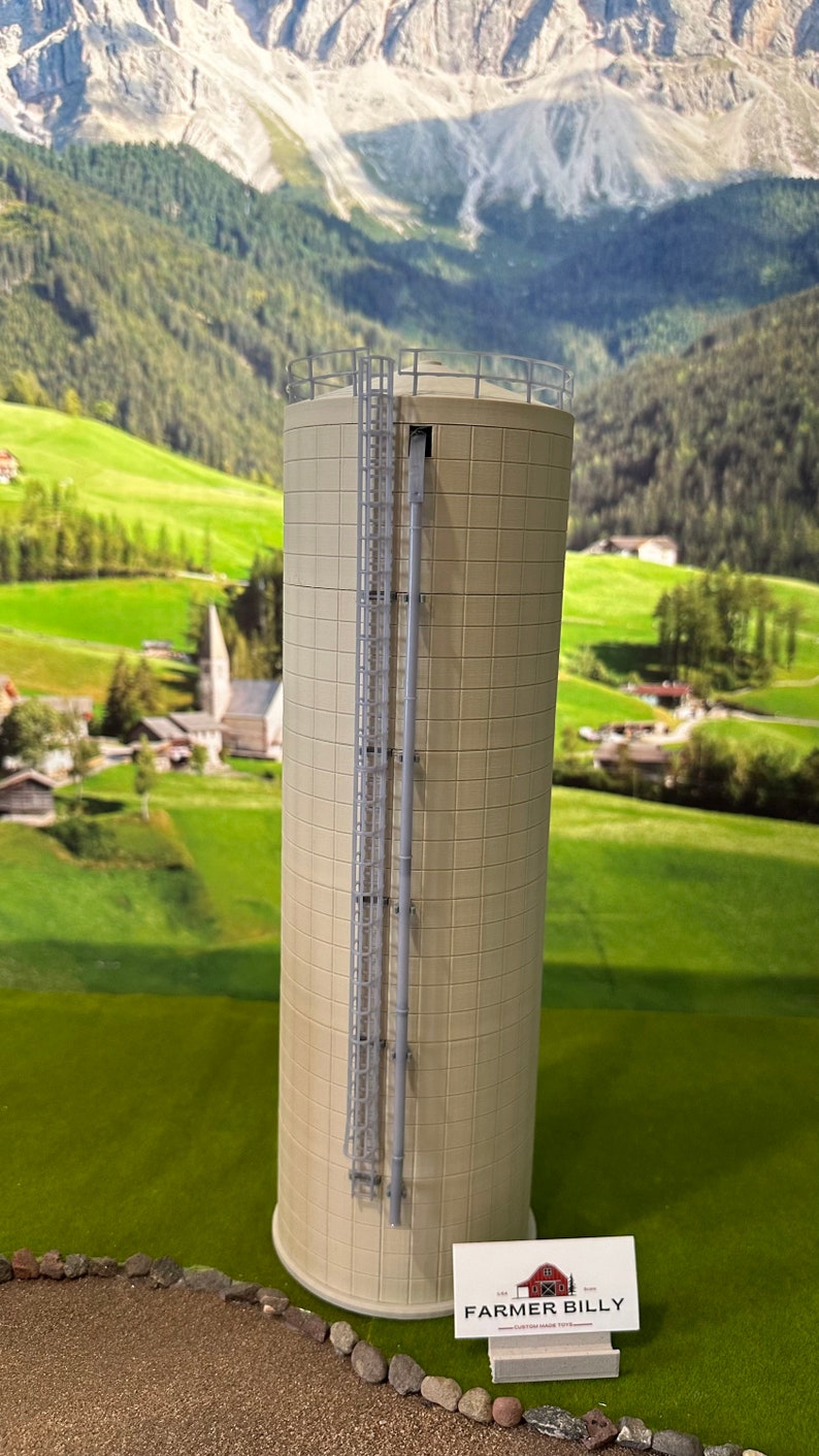 20 Ft Diameter Poured Concrete Silo 1/64 Scale Model Toy - Etsy