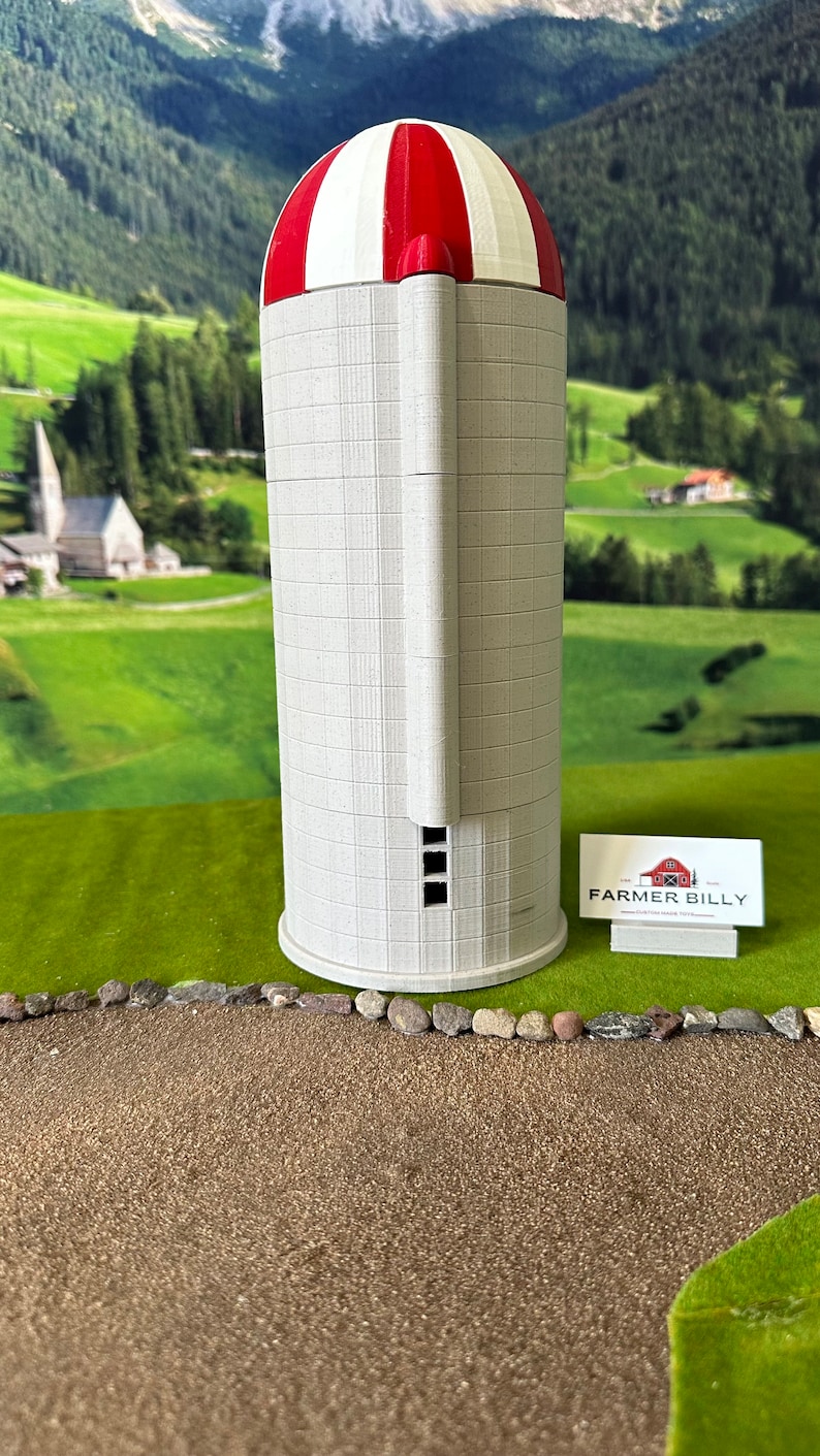 20 Foot Poured Concrete Farm Silo 1/64 Scale Model Toy. - Etsy