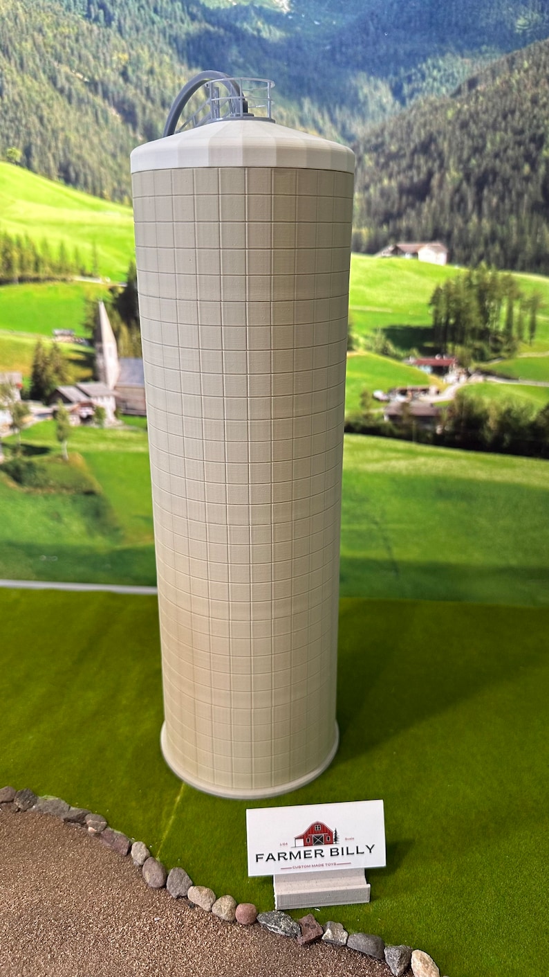 20 Ft Diameter Poured Concrete Silo 1/64 Scale Model Toy - Etsy