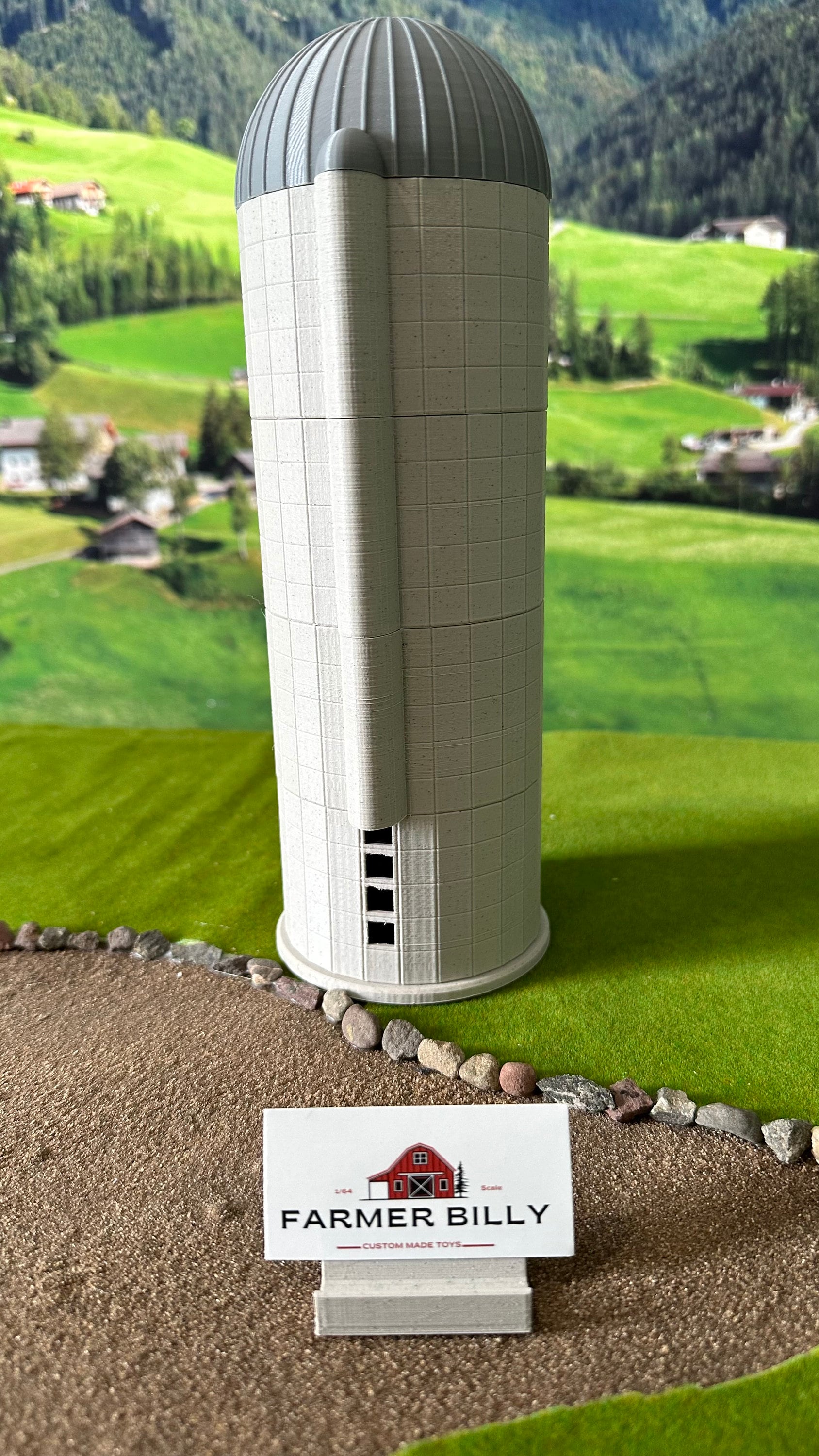 16 Foot Poured Concrete Farm Silo 1/64 Scale Model - Etsy