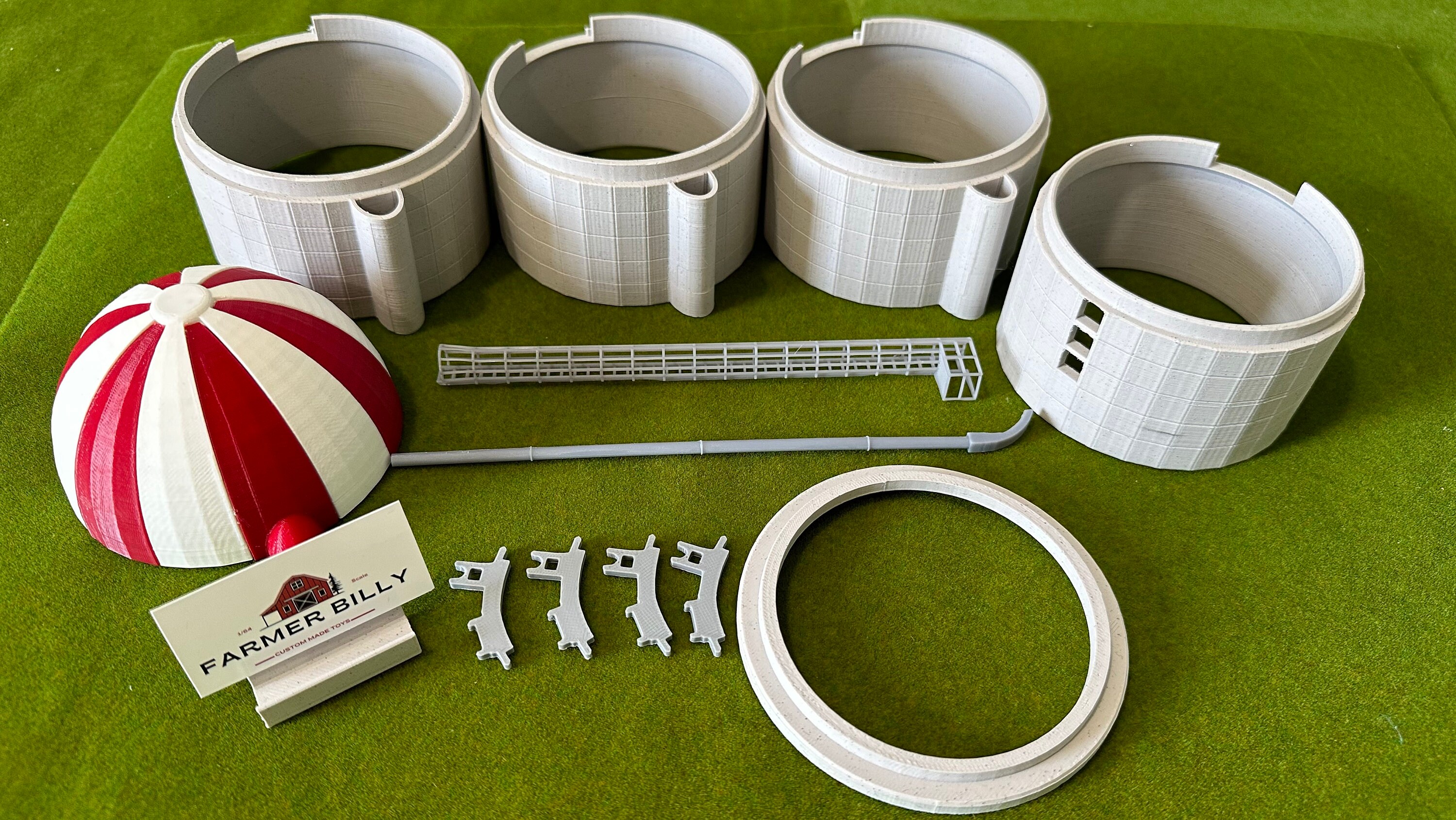 20 Foot Poured Concrete Farm Silo 1/64 Scale Model Toy. - Etsy