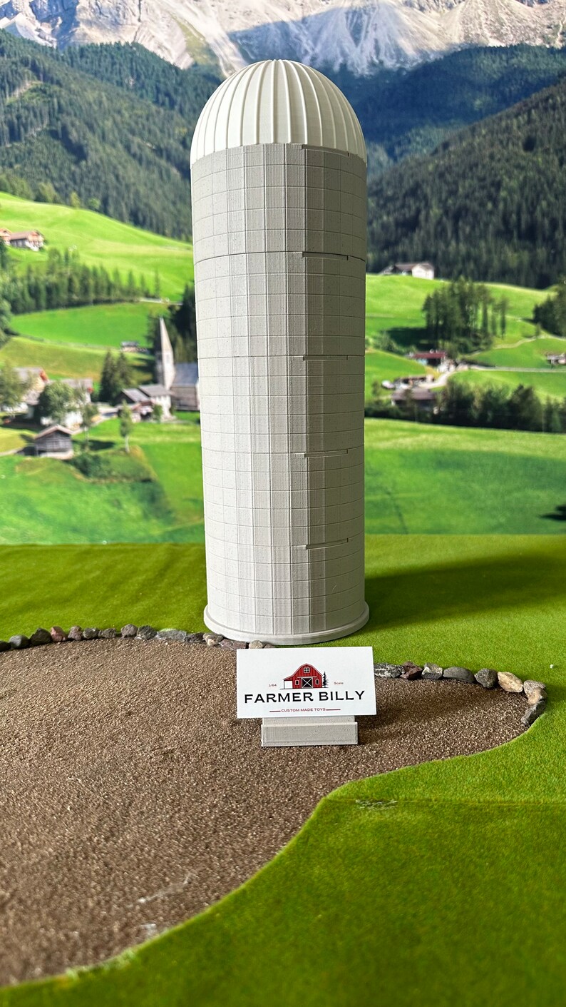 20 Foot Poured Concrete Farm Silo 1/64 Scale Model Toy. - Etsy