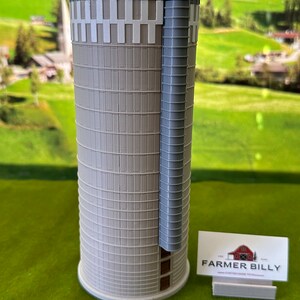 16 Ft Diameter Concrete Stave Silo 1/64 Scale Model Toy(please Read the ...