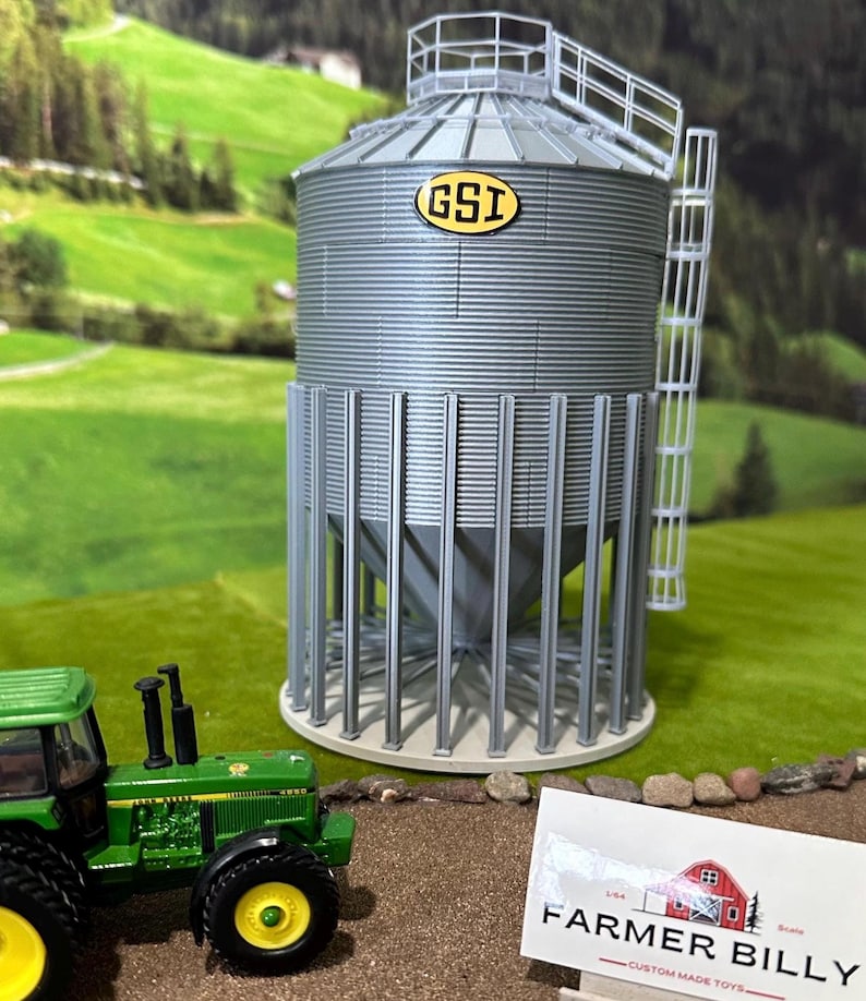 GSI 21 Ft Hopper Grain Bin 1/64 Scale Model - Etsy