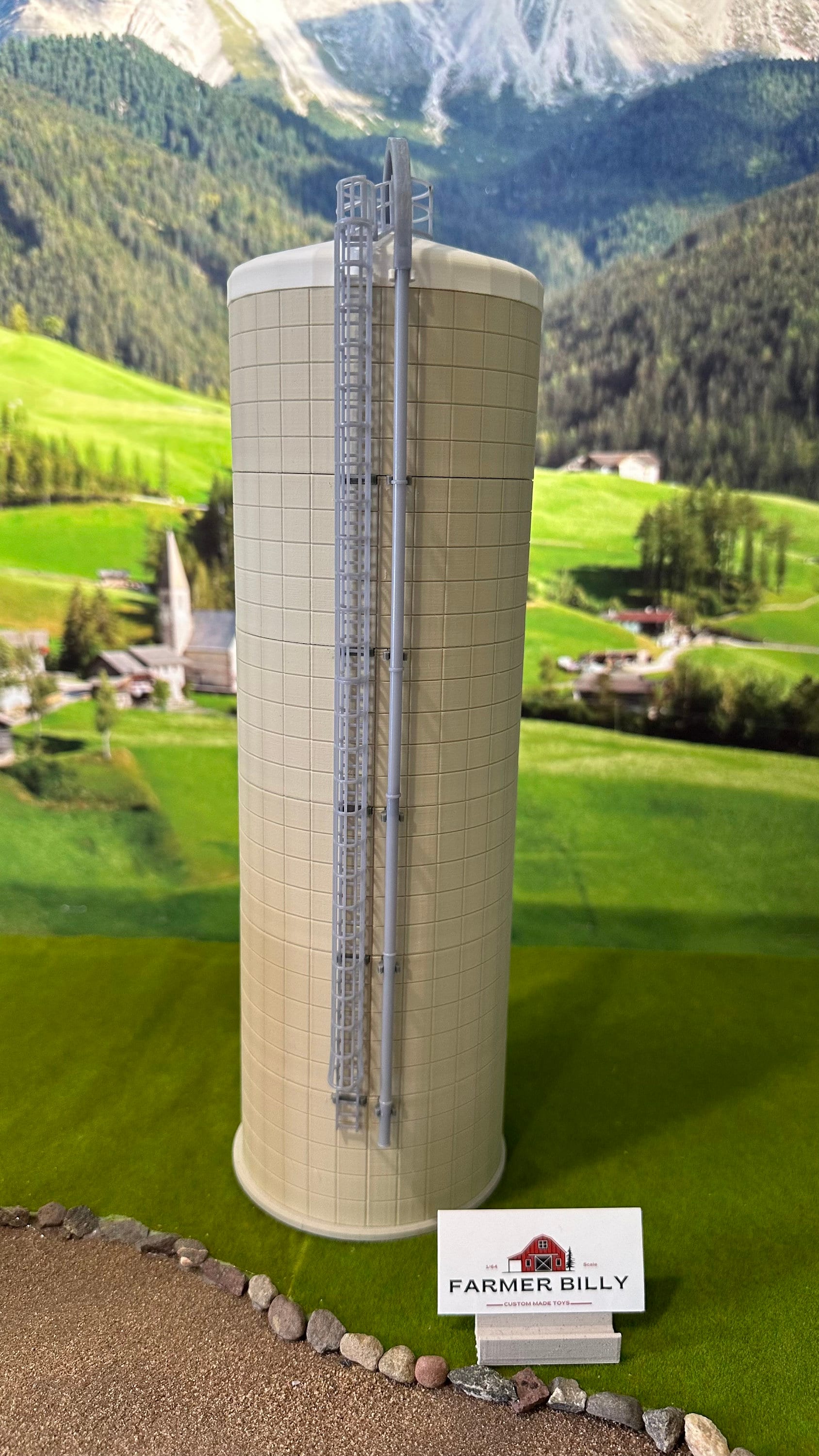 20 Ft Diameter Poured Concrete Silo 1/64 Scale Model Toy - Etsy