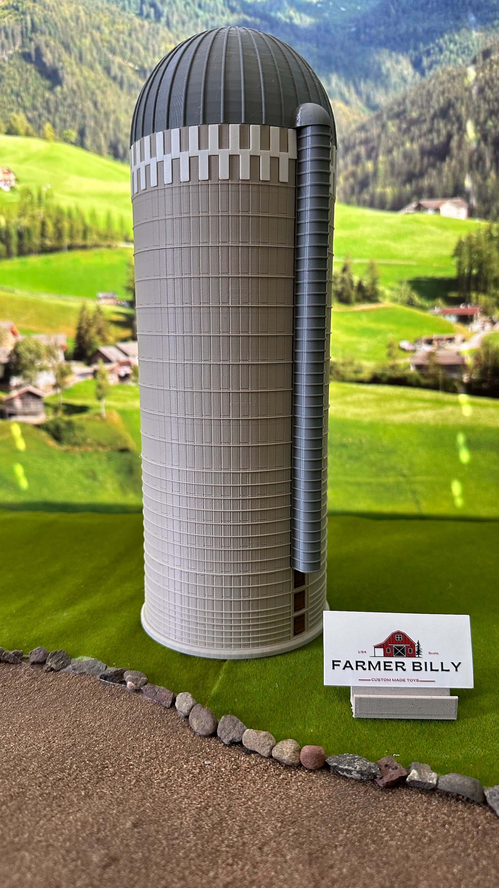 20 Ft Diameter Concrete Stave Silo 1/64 Scale Model Toy - Etsy