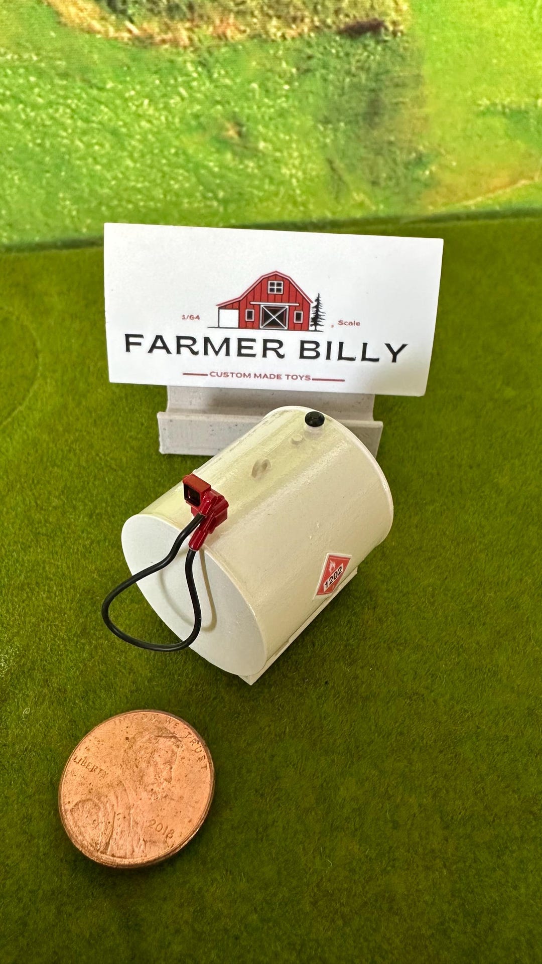 1/64 Scale Farm Fuel Tank Model Toy With Pump & Hose(please Read ...