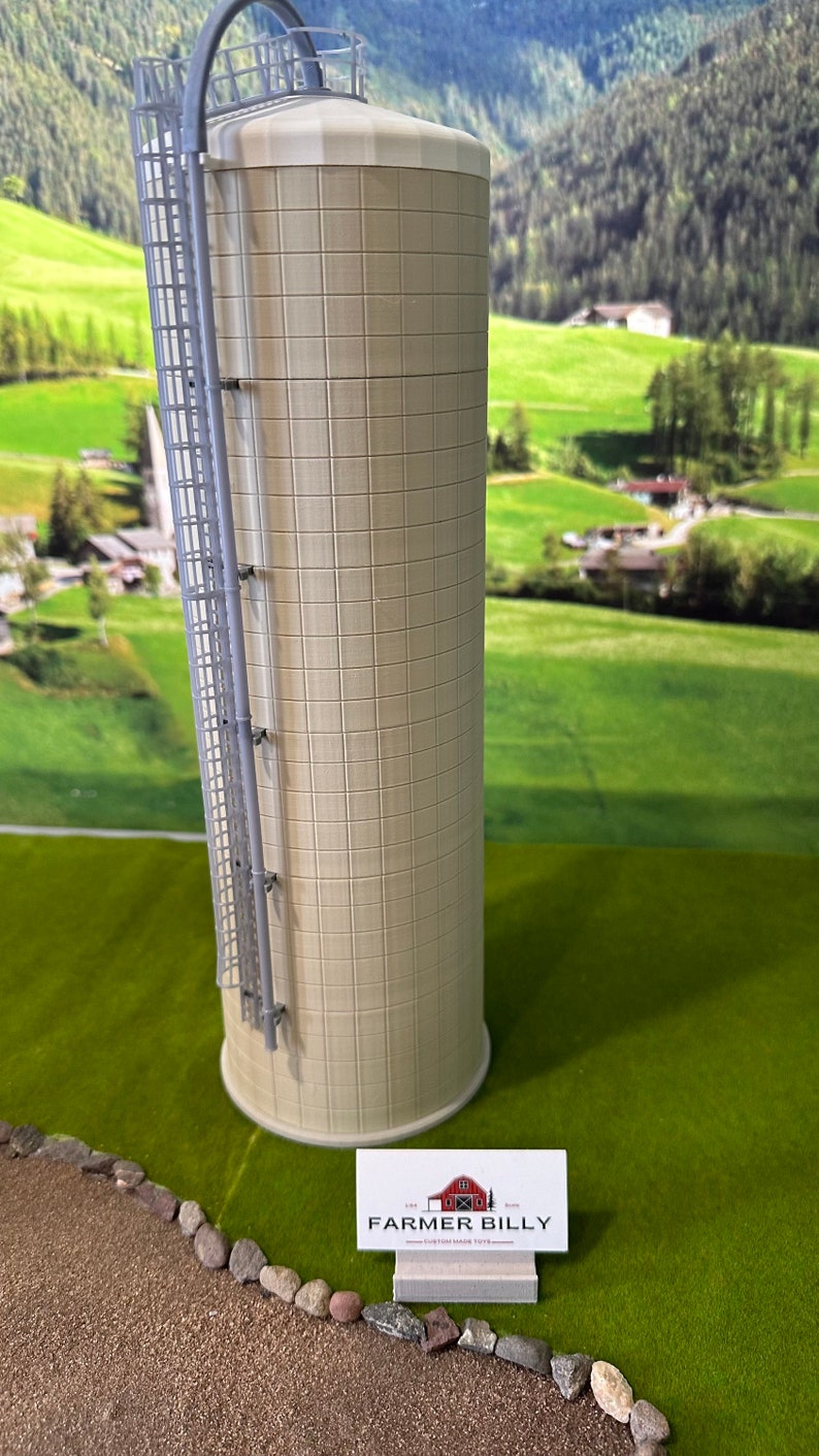 20 Ft Diameter Poured Concrete Silo 1/64 Scale Model Toy - Etsy