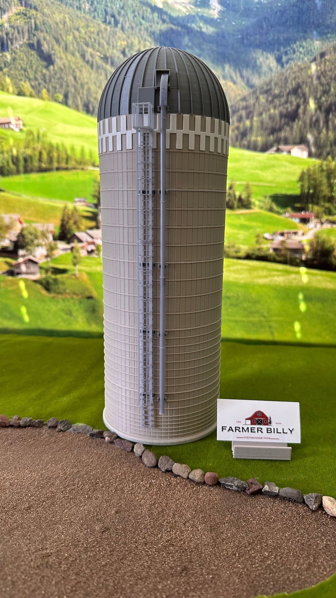 20 Ft Diameter Concrete Stave Silo 1/64 Scale Model Toy - Etsy