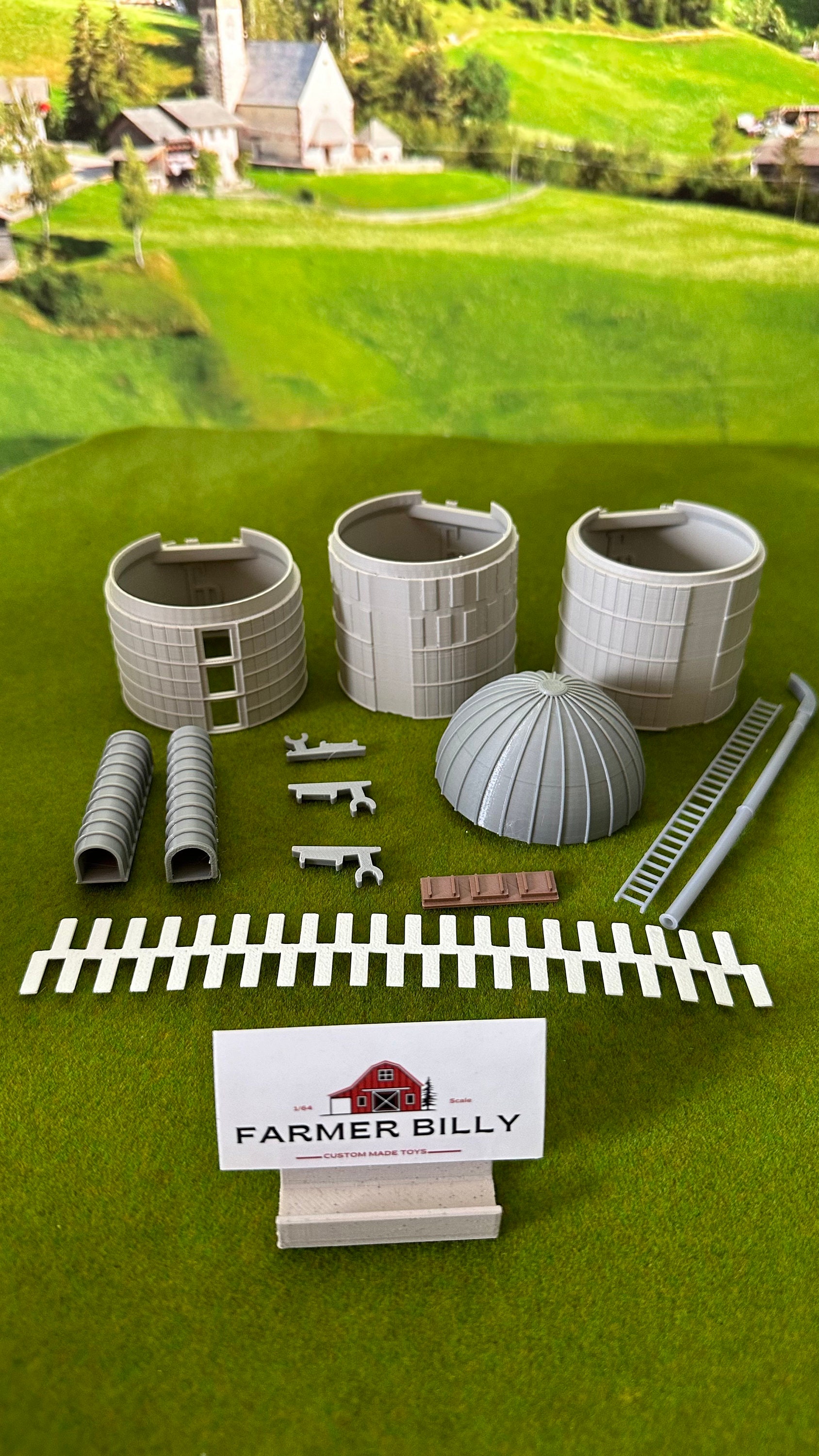 12 Ft Diameter Concrete Silo 1/64 Scale Model Toy - Etsy