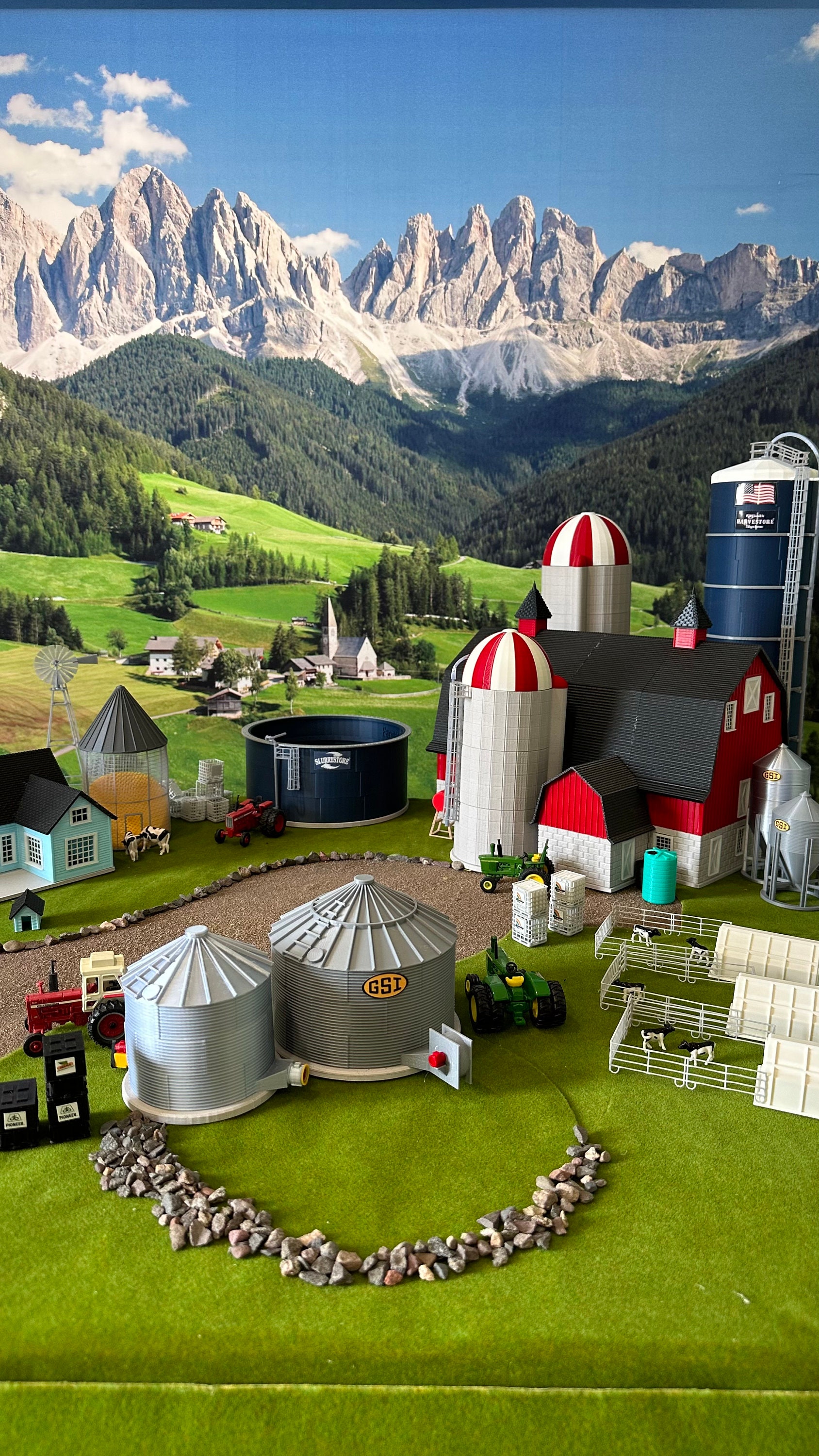 20 Ft Harvestore Corn Silo 1/64 Scale Model Toy(please Read the ...