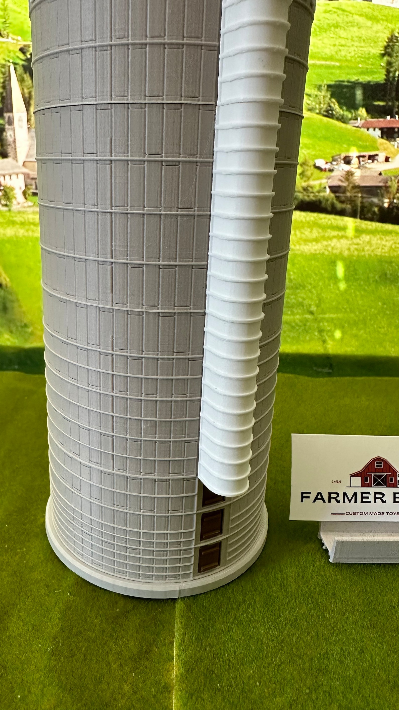 16 Ft Diameter Concrete Stave Silo 1/64 Scale Model Toy(please Read the ...