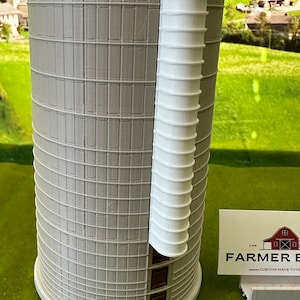 16 Ft Diameter Concrete Stave Silo 1/64 Scale Model Toy(please Read the ...