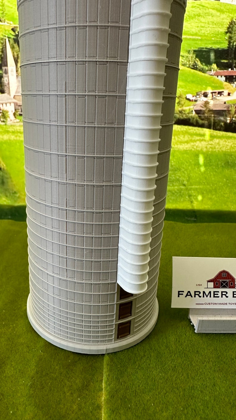 16 Ft Diameter Concrete Stave Silo 1/64 Scale Model Toy(please Read the ...