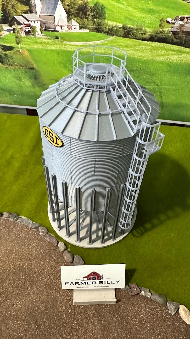 GSI 21 Ft Hopper Grain Bin 1/64 Scale Model - Etsy
