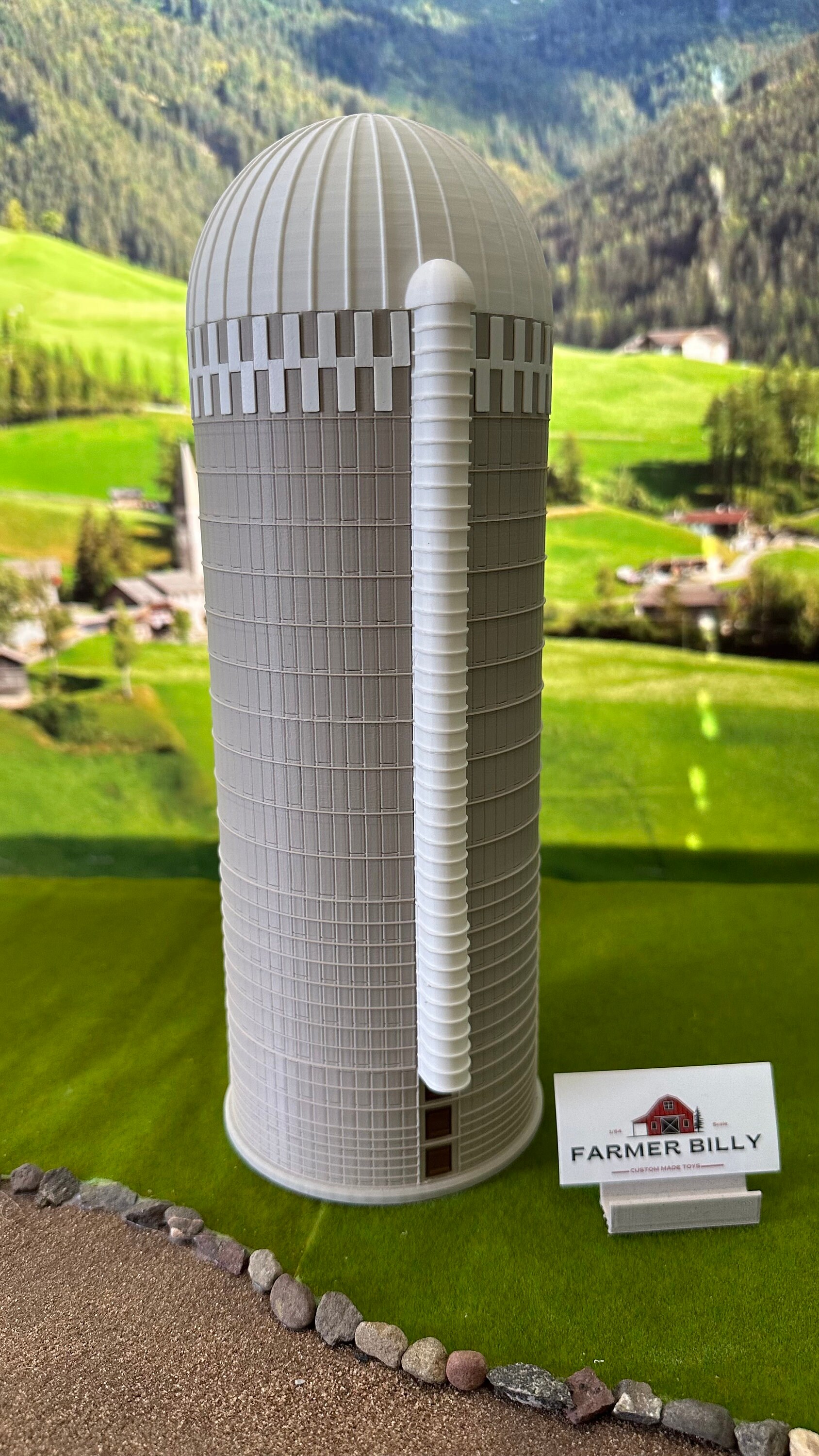 20 Ft Diameter Concrete Stave Silo 1/64 Scale Model Toy - Etsy