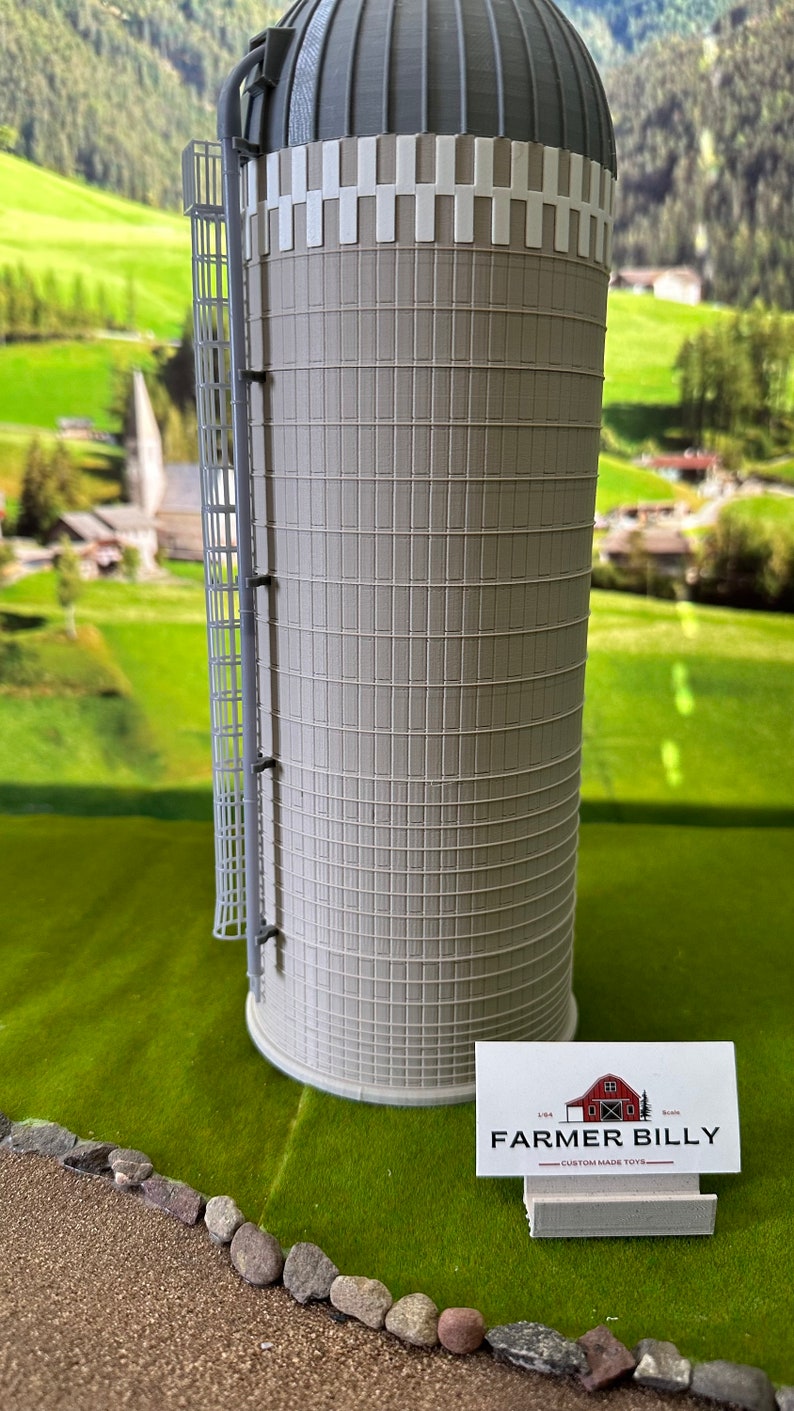 20 Ft Diameter Concrete Stave Silo 1/64 Scale Model Toy - Etsy
