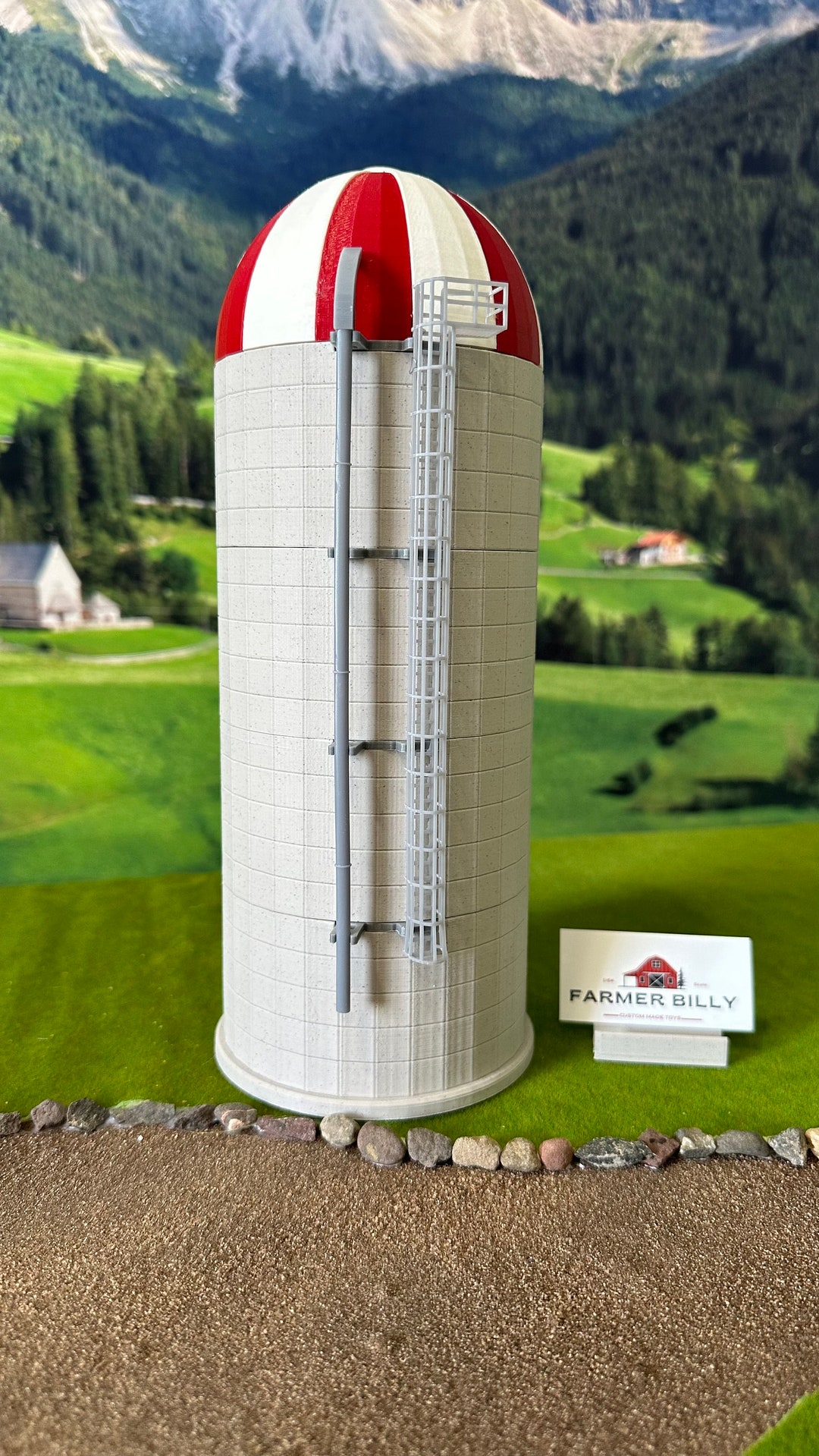 20 Foot Poured Concrete Farm Silo 1/64 Scale Model Toy. - Etsy
