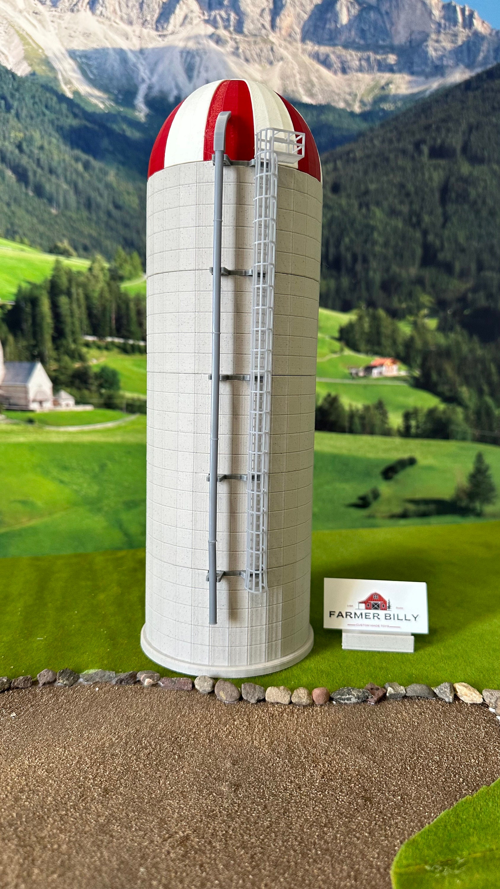 20 Foot Poured Concrete Farm Silo 1/64 Scale Model Toy. - Etsy