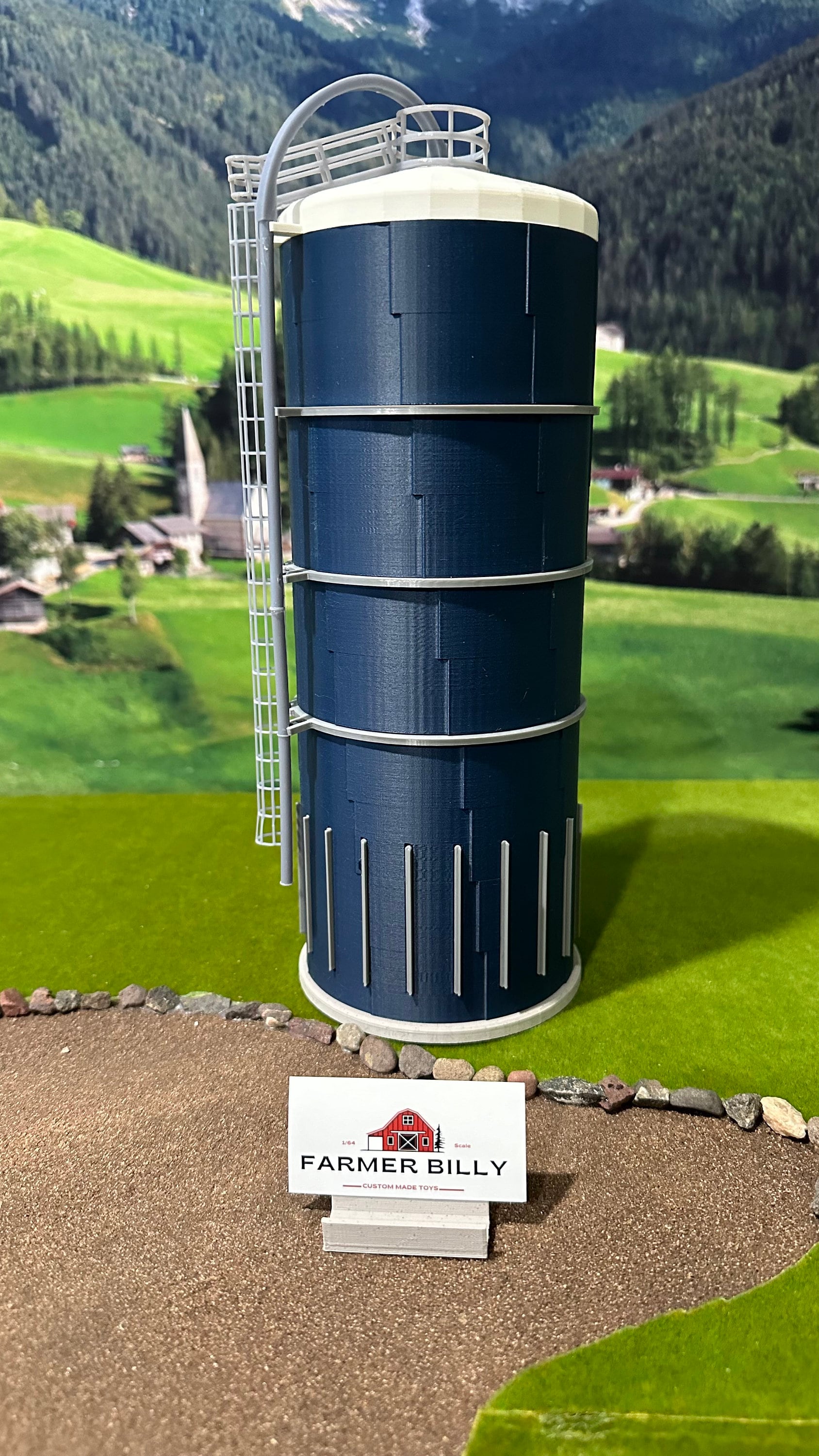 20 Ft Harvestore Hay Silo 1/64 Scale Model Toy - Etsy