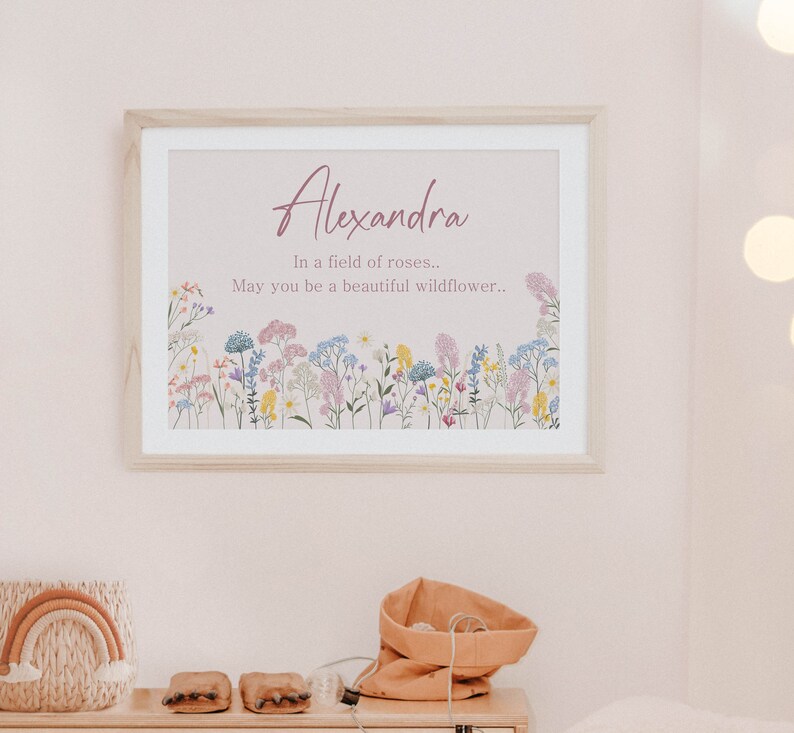 Gifted Custom Name Baby Name Baby Name Gift Baby Naming Gift Boho Name ...
