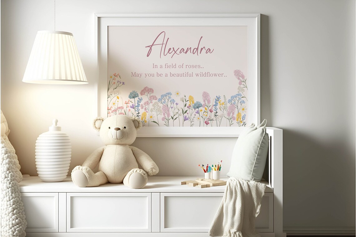 Gifted Custom Name Baby Name Baby Name Gift Baby Naming Gift Boho Name ...