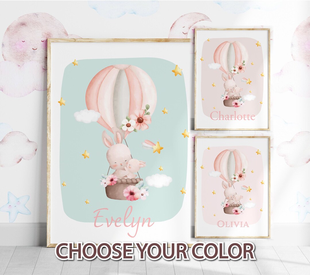 Custom Baby Name Art, Baby Girl Custom Name Decor, Baby Name Gift ...