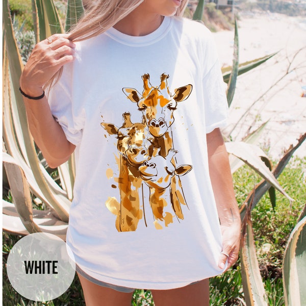 Giraffe T Shirt - Etsy