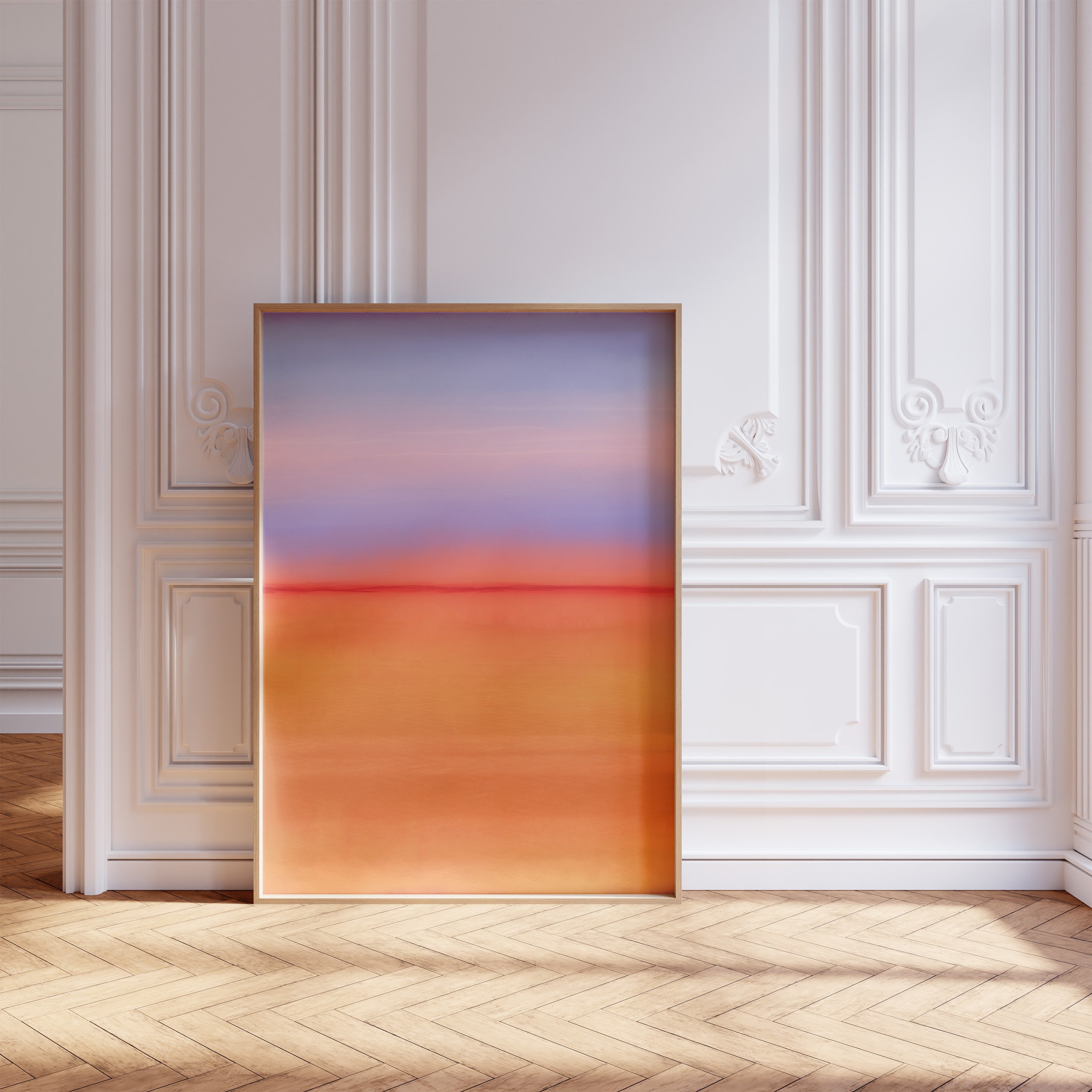Sunset Rothko Style Abstract Oil Painting Print (downloadable) - Etsy