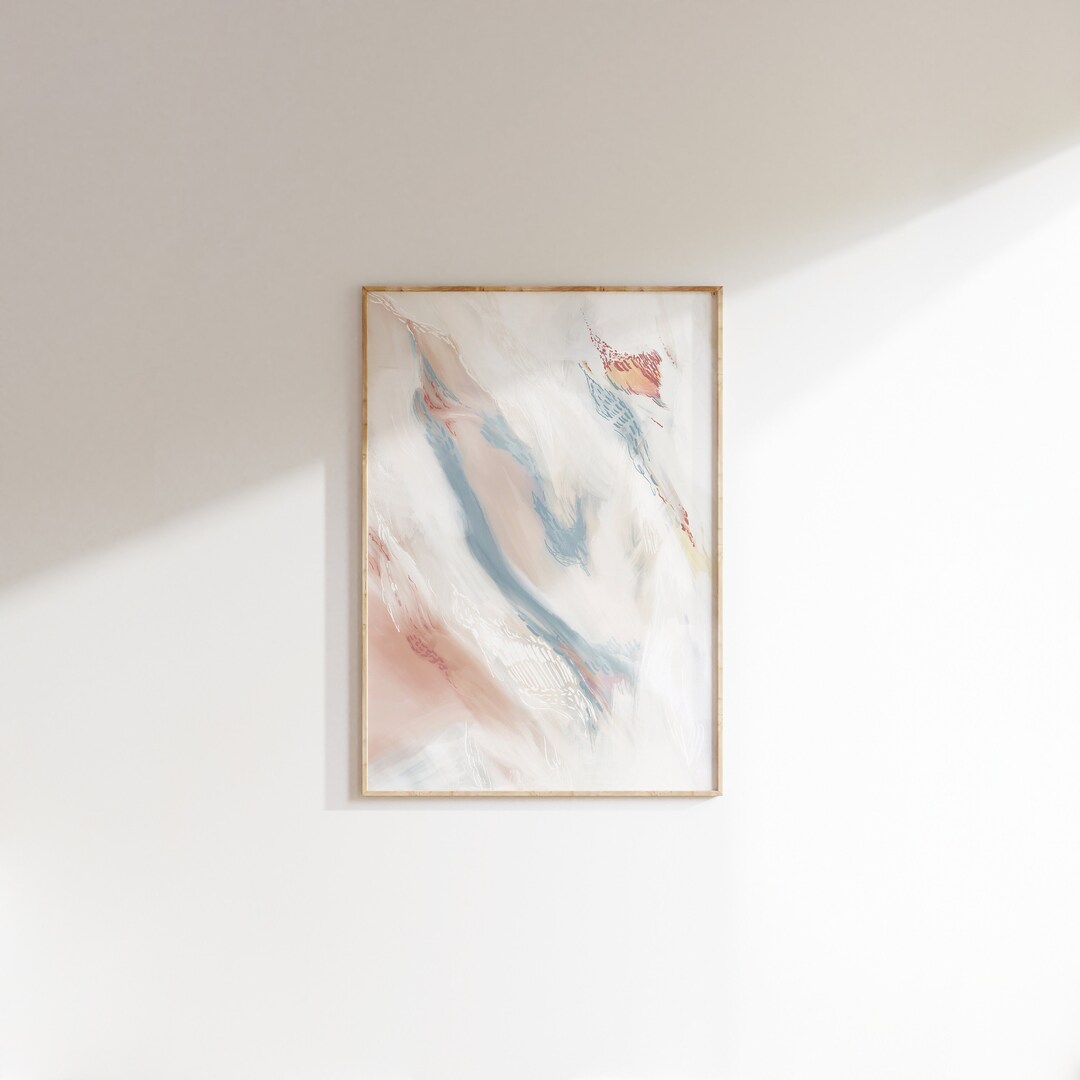Birds Migration Oil Abstract Painting, Downloadable Print, Aesthetic ...