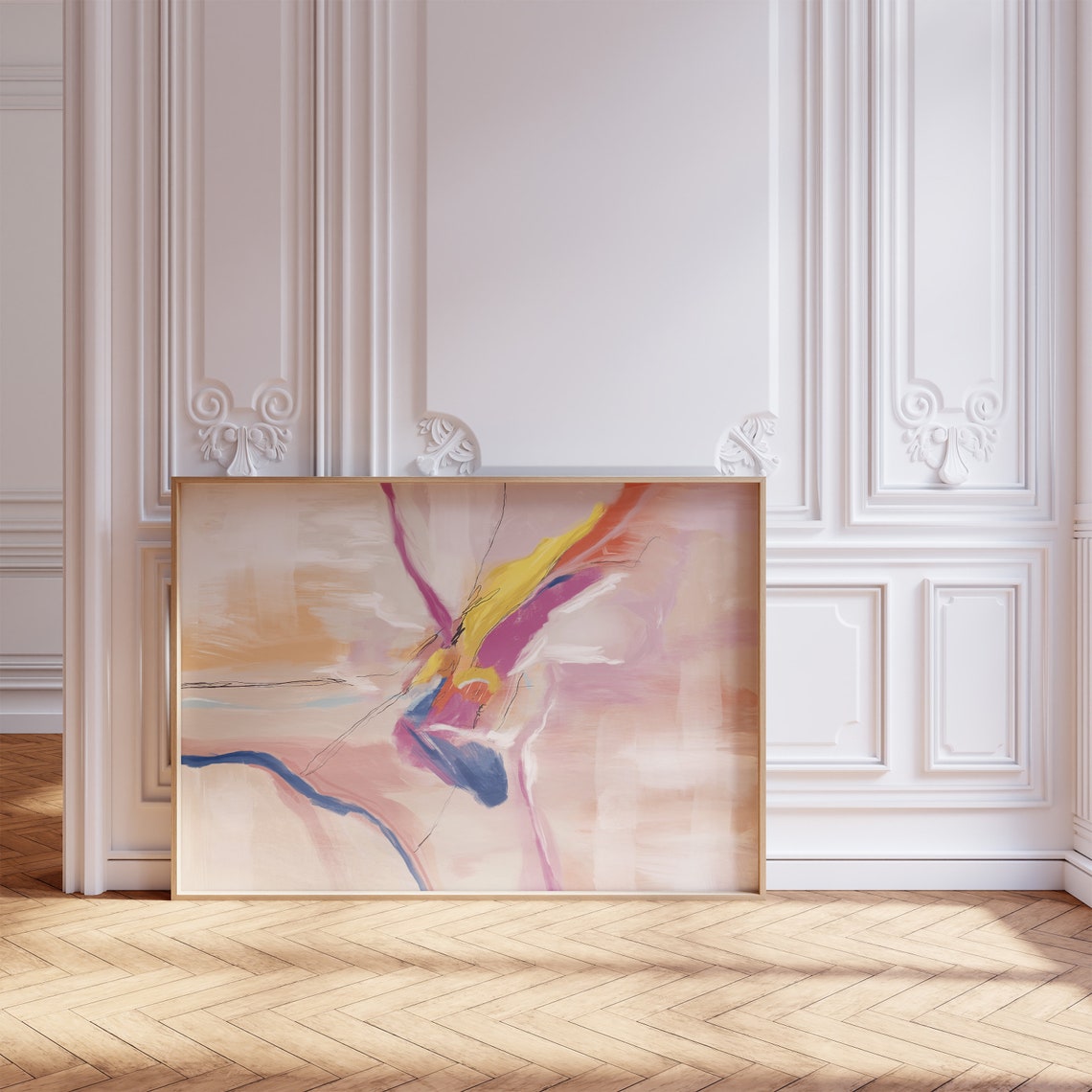 Spring Abstract Art Oil Painting Original Artwork Downloadable Print ...