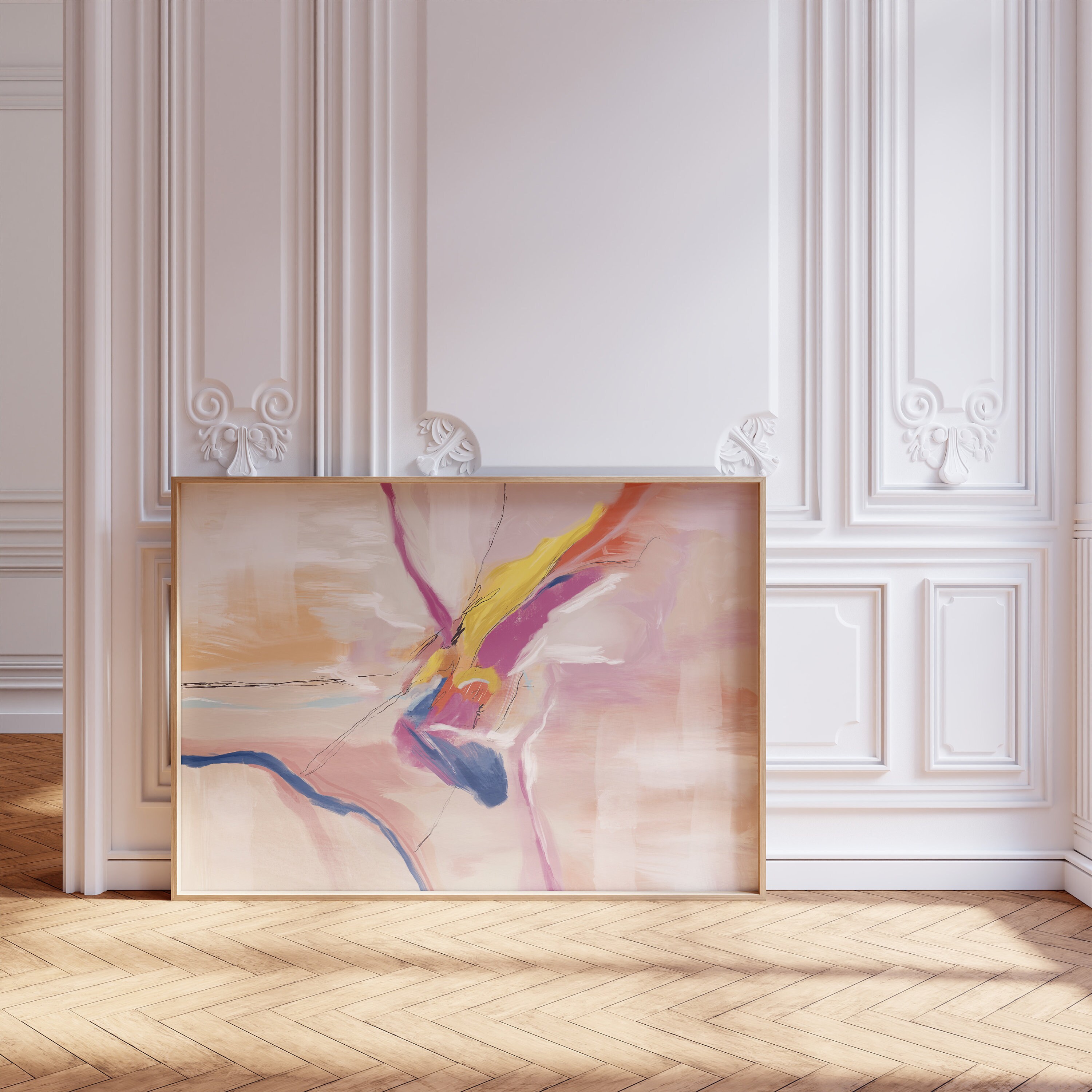 Spring Abstract Art Oil Painting Original Artwork Downloadable Print ...