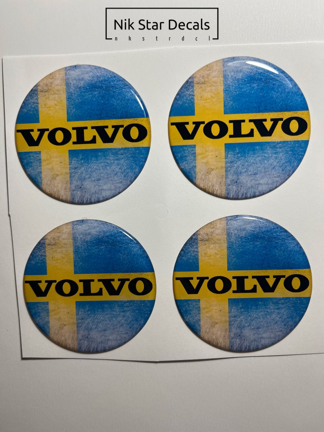 Volvo Stickers Center Wheel Cap Decals, Set of 4 Volvo Emblems ...