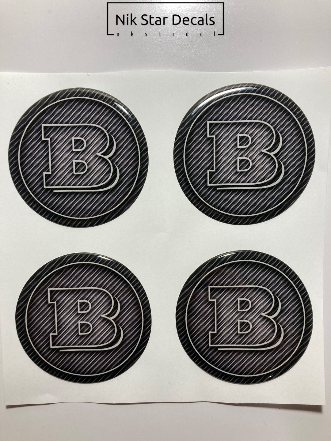 Brabus Stickers Center Wheel Cap Decals, Set of 4 Brabus Emblems ...