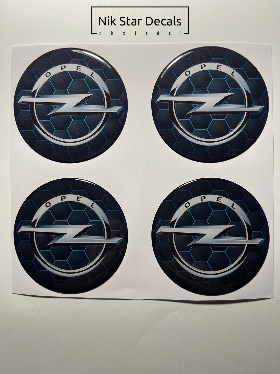Opel Stickers Center Wheel Cap Decals, Set of 4 Opel Emblems, Handmade ...