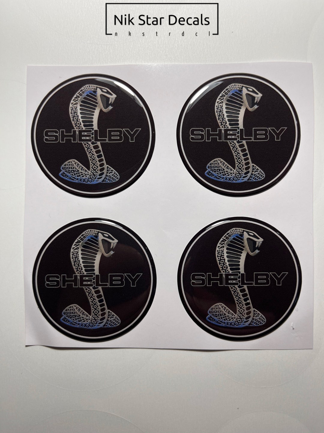 Shelby Stickers Center Wheel Cap Decals, Set of 4 Shelby Emblems ...