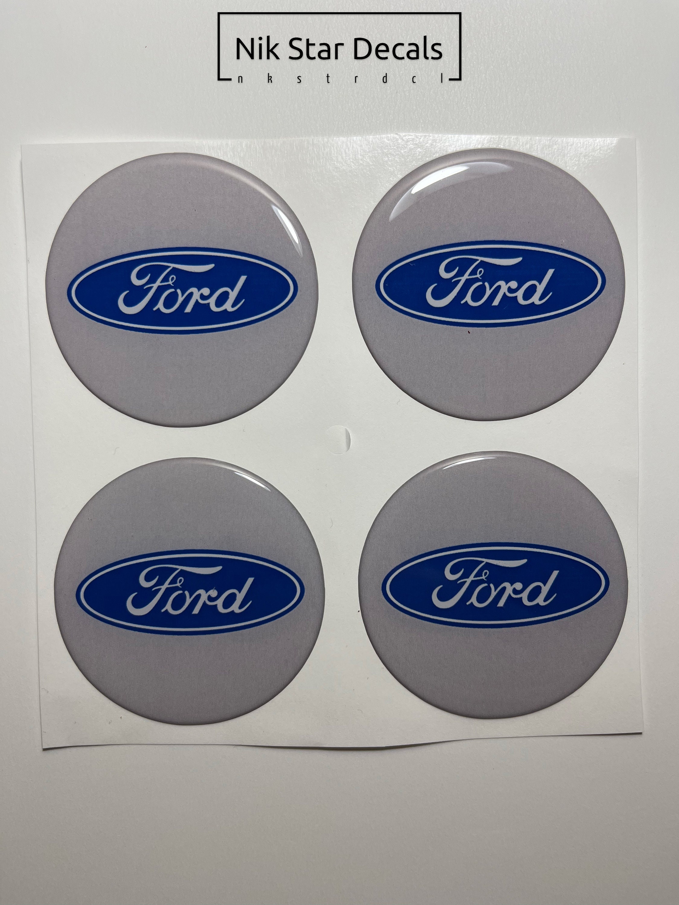Ford Stickers Center Wheel Cap Decals, Set of 4 Ford Emblems, Handmade ...