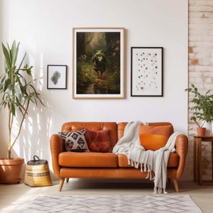 Epic Adventurous Fantasy Frog Poster Cute Funny Hobbit Amphibian Print ...