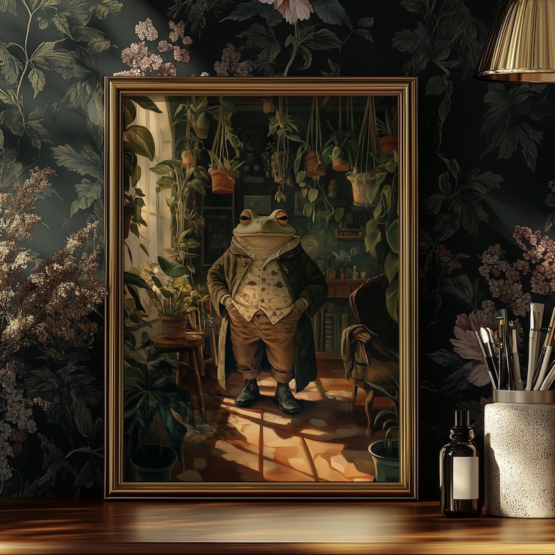Victorian Frog Wall Art - Etsy