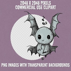 Spooky Monster Clipart Set for Halloween Hand Drawn Silly Characters ...