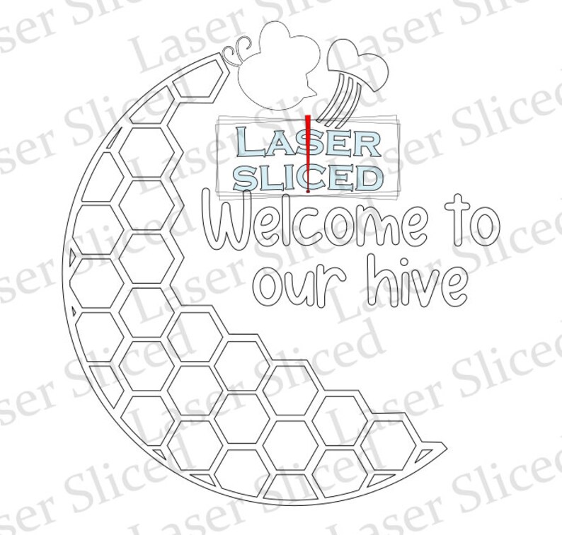 3D Wood Cut Template Welcome to Our Hive Laser Cut File, Beehive Cut ...
