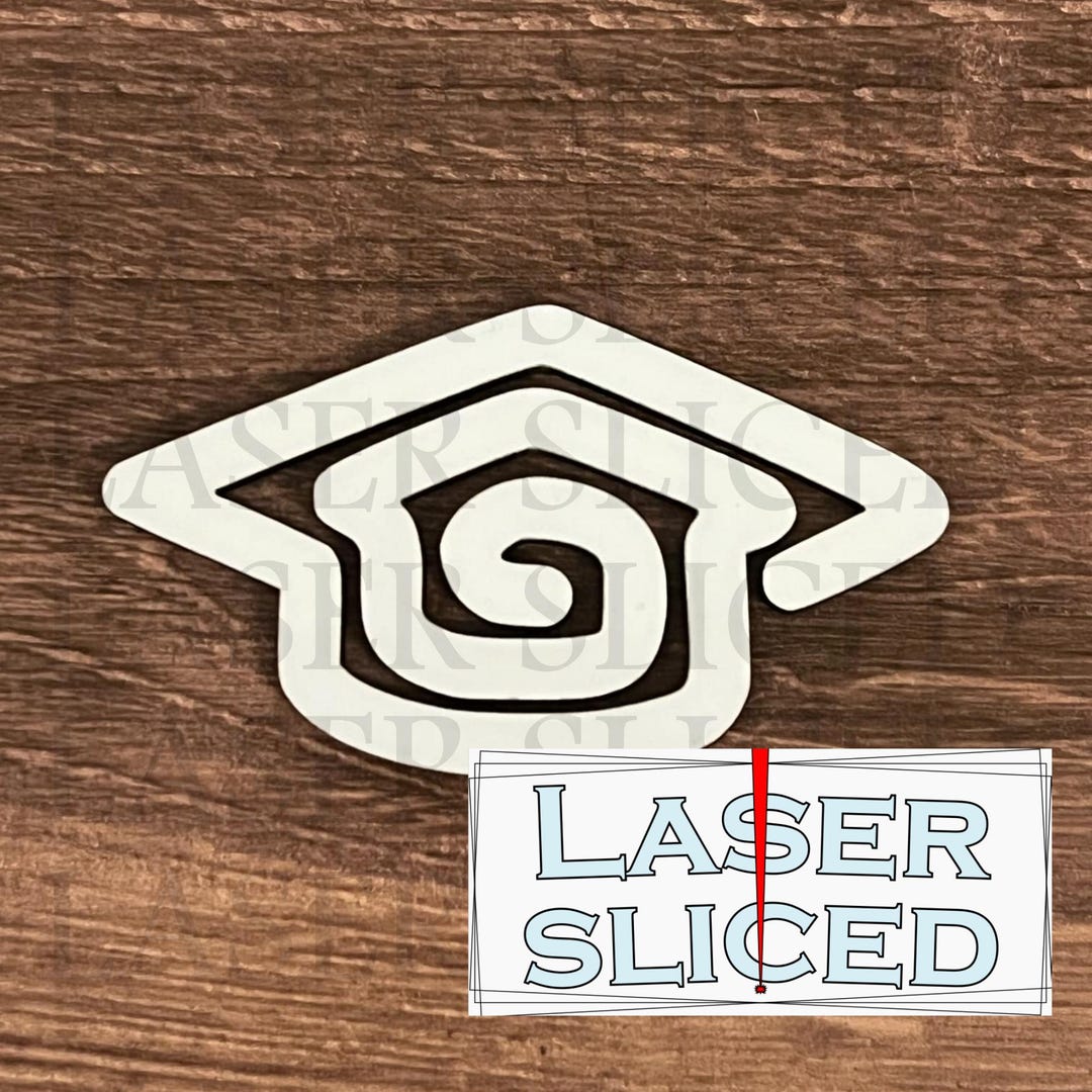 Grad Cap Bookmark Laser File, Grad Cap Paperclip Laser File, Jumbo ...