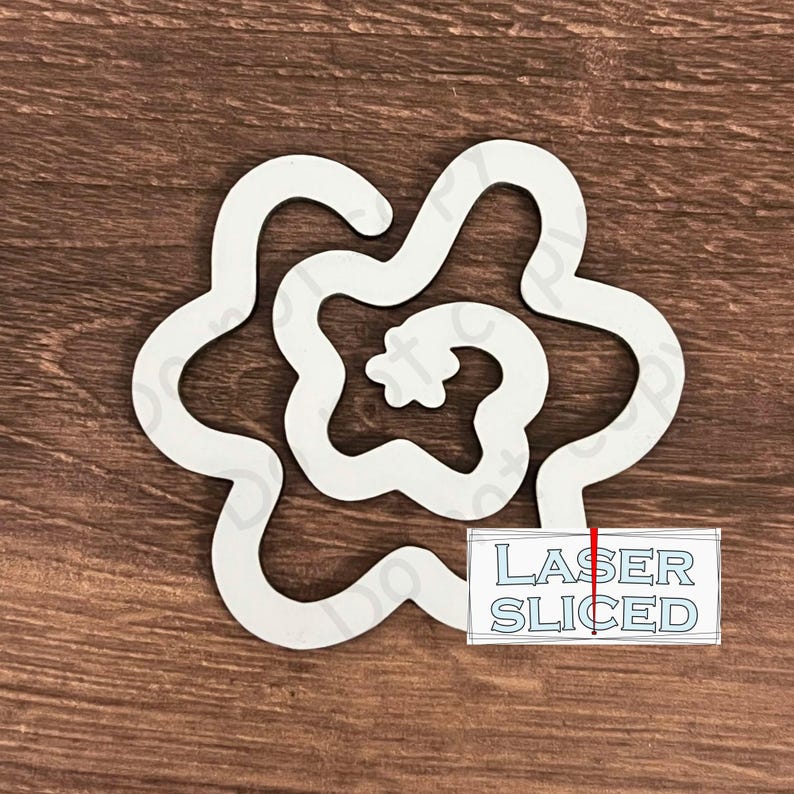 Flower Bookmark Laser File, Flower Paperclip Laser File, Jumbo ...
