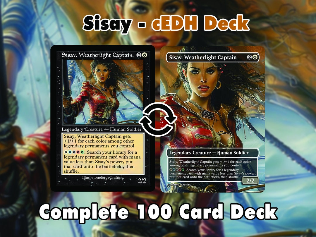 Sisay Cedh Deck Commander, Cedh, EDH, Magic the Gathering, MTG Proxies. Custom Made Gifts for ...