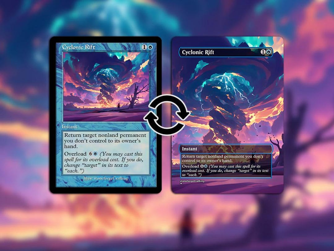 MTG Proxy Cyclonic Rift Commander, EDH, Magic the Gathering, MTG Proxies - Etsy