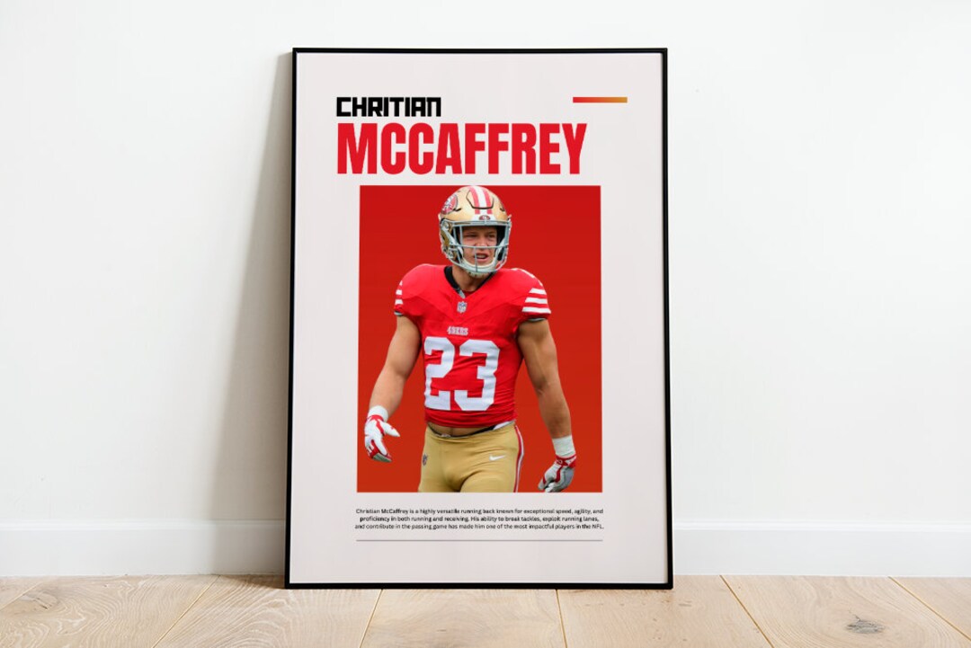 Christian Mccaffrey San Francisco 49ers NFL Football High Quality Wall ...