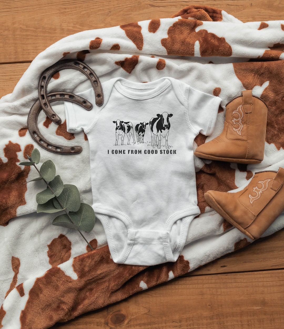 I Come From Good Stock Onesie | Western Baby Clothes | Boho Country ...