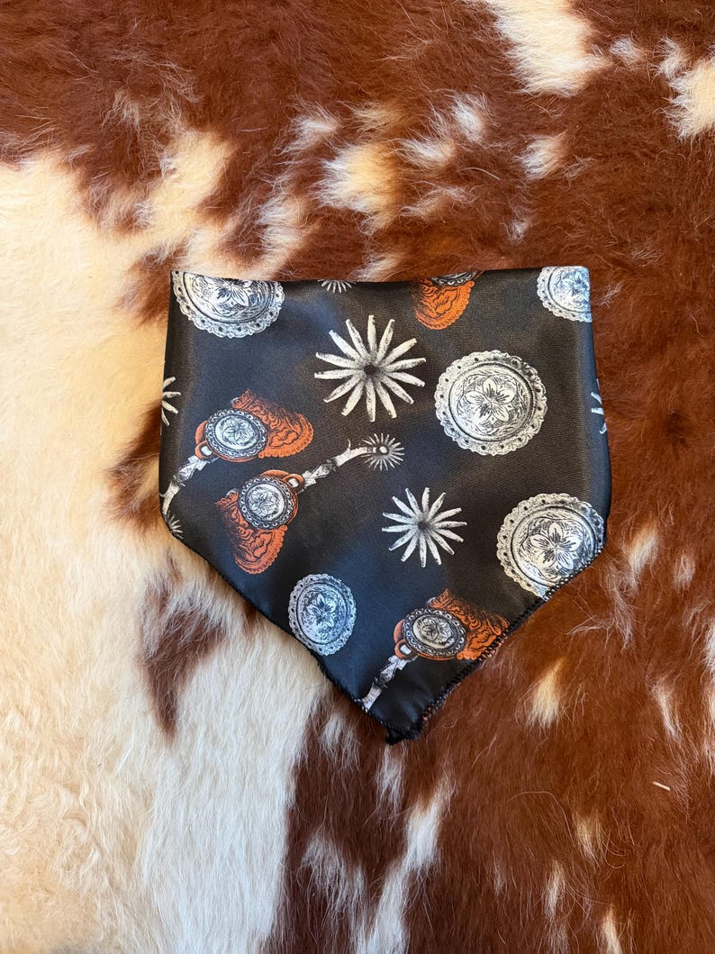 Black Concho Wild Rag | Wild Rag | Cowboy Wild Rag | Cowboy Wild Rag ...