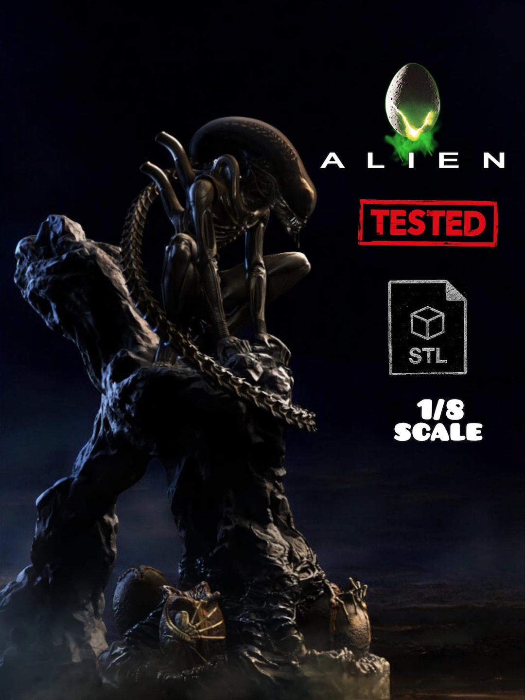 Xenomorph Fan Art Inspired Statue STL - Etsy New Zealand