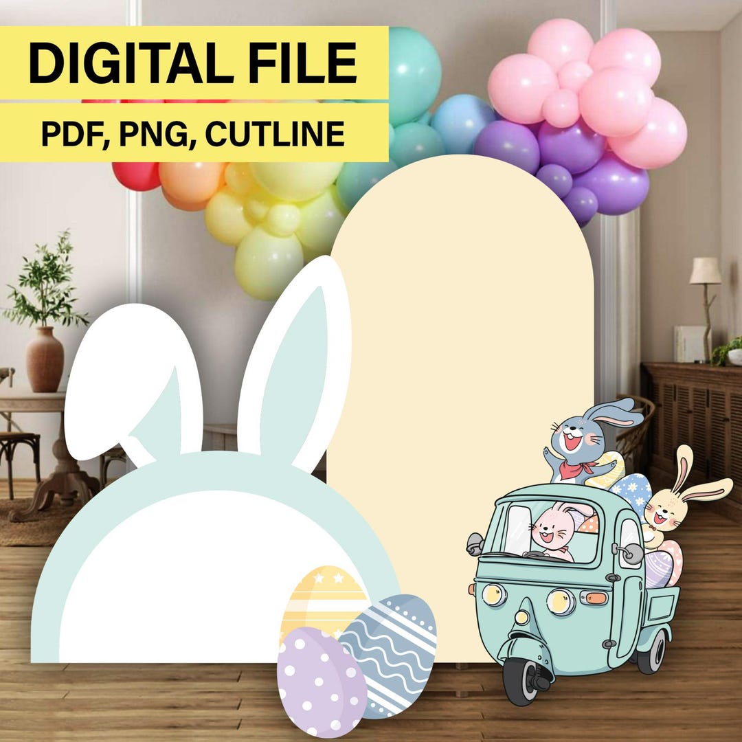 Easter Rabbit Decor,cutout Rabbit Decor,big Decor Easter Rabbit,big ...